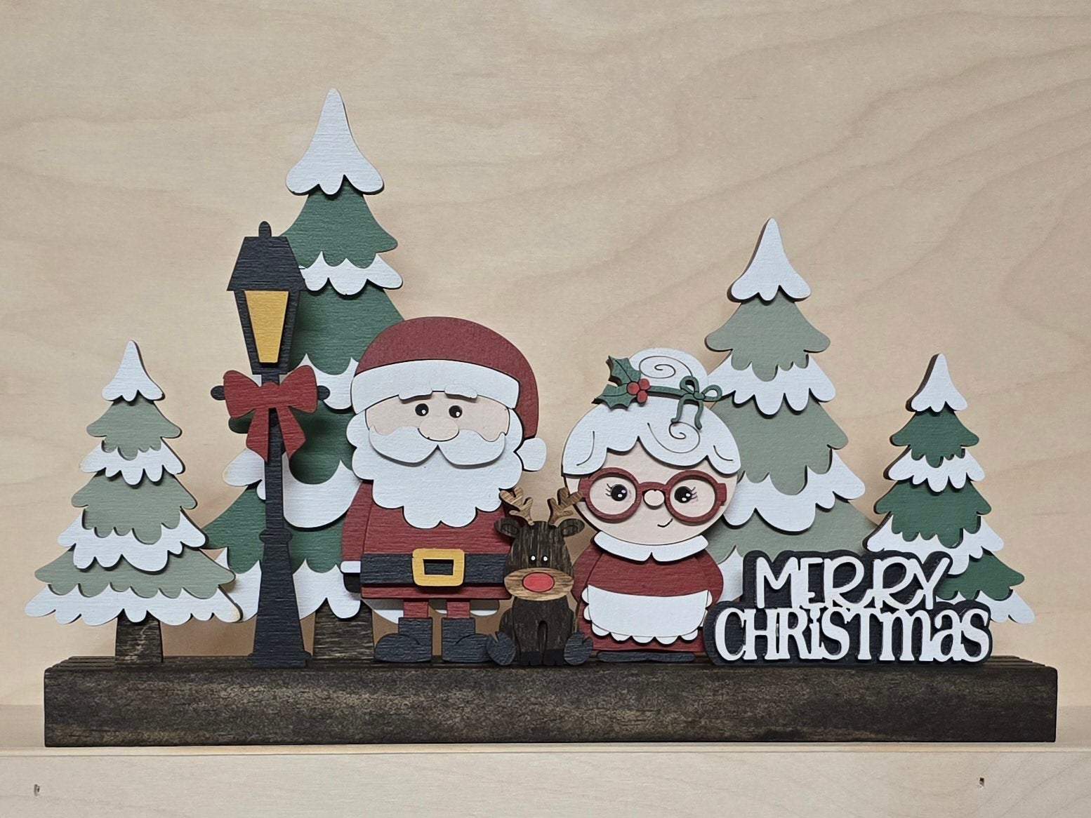 Tiny Town Santa Set! Tiny Santa Claus, Mrs. Claus, Rudolph and the new ...