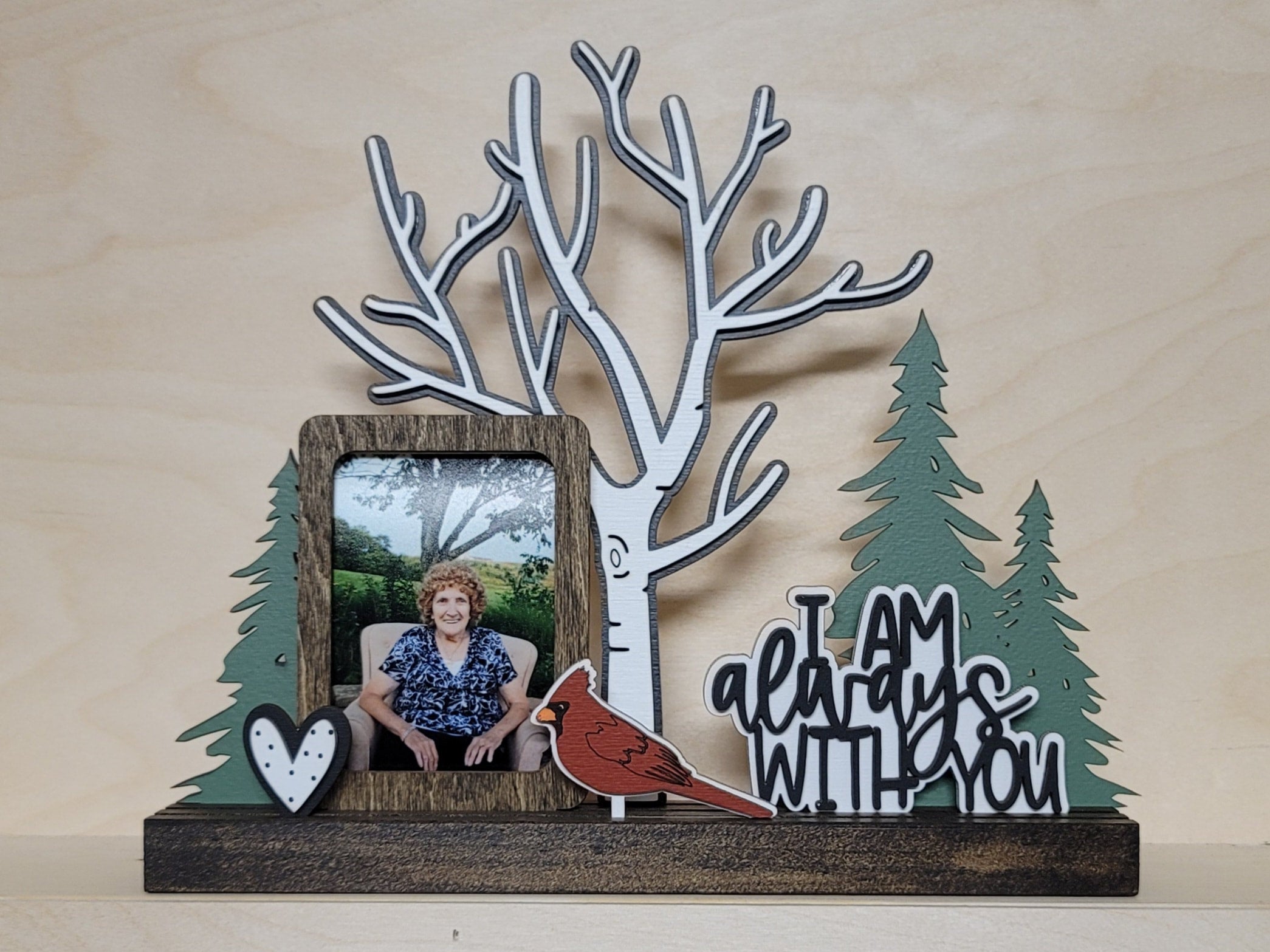 Cardinal Remembrance Set with Photo Frame - I am always with you 1226 ...