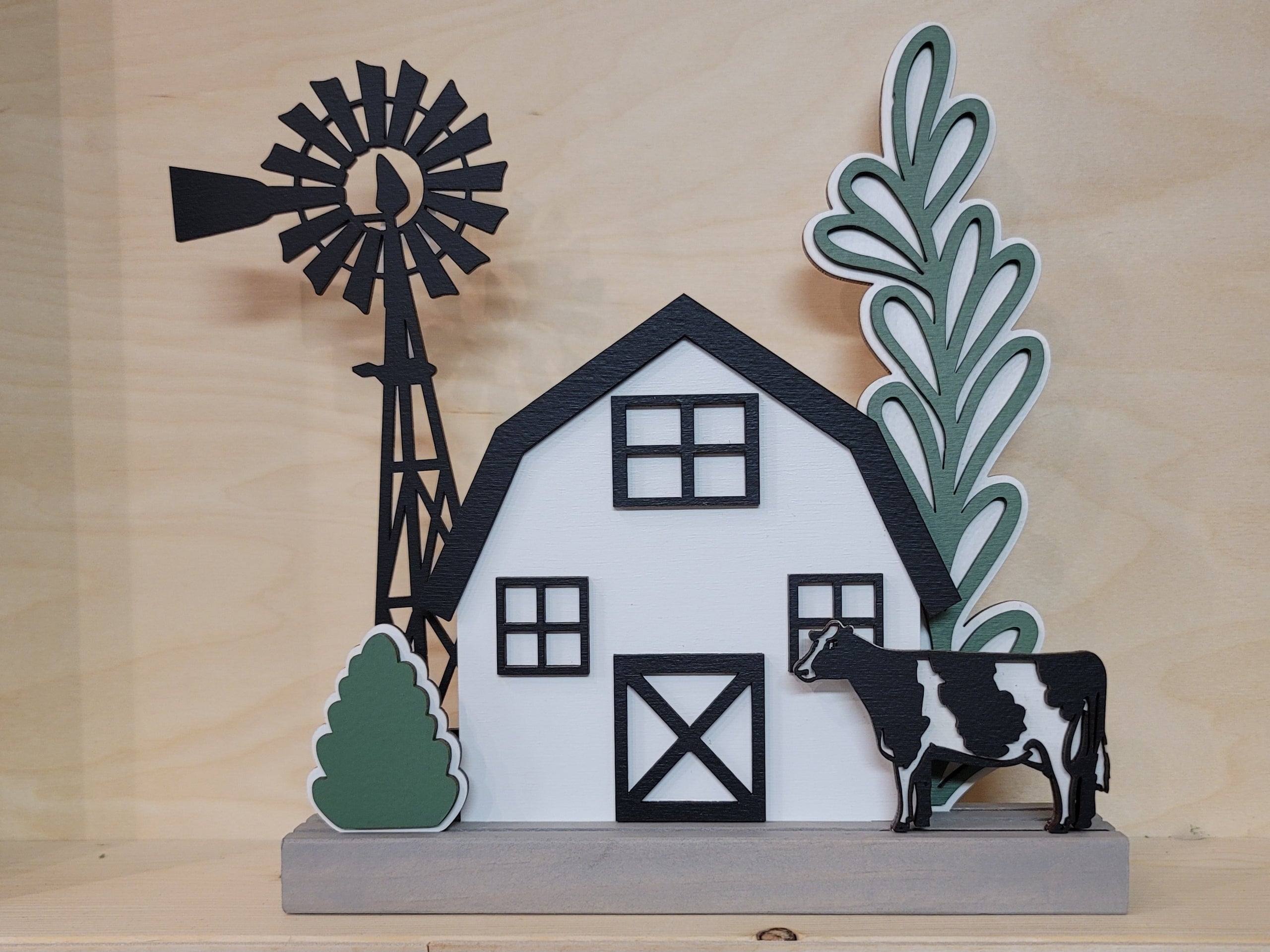 Small Farm Set with Cow and Windmill - 1190 | 213 Mercantile