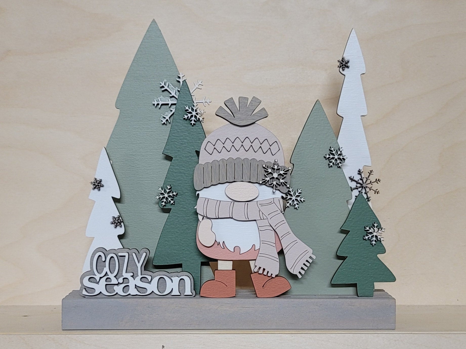 Cozy Gnome Set - Expanded - Winter set with Trees, Winter Hat Gnome ...