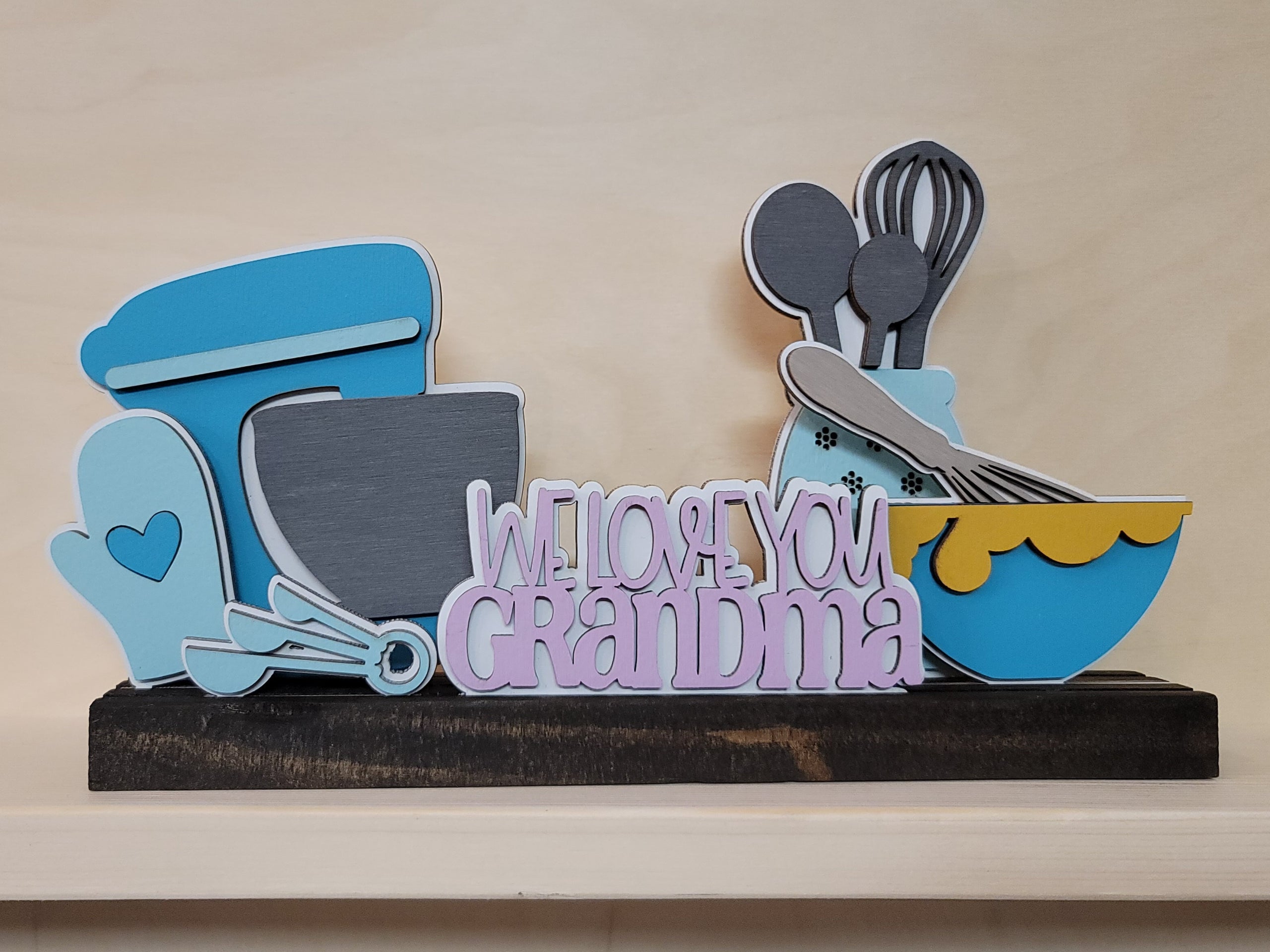 We love you Grandma Kitchen Set - Mixer, bowl, Measuring spoons ...